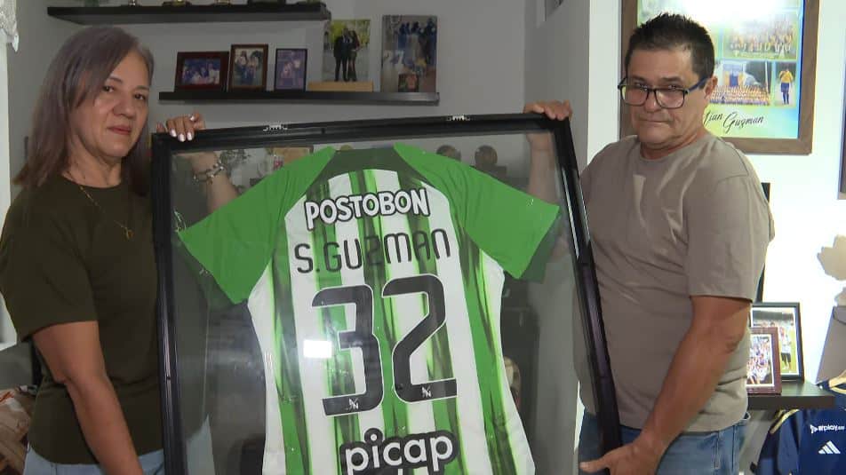 Noticias Telemedellín visitó la casa del jugador verde Sebastián Guzmán ...
